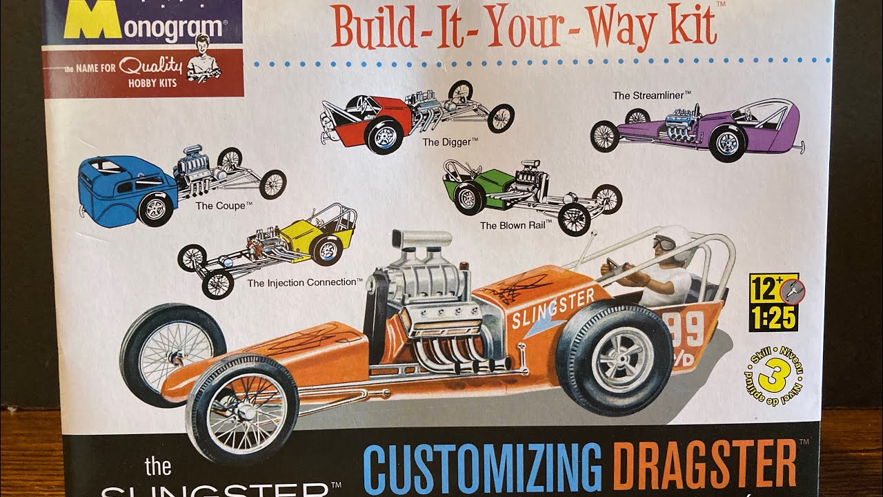 1/25 Monogram Customizing Dragster “The Slinger” build it your way ...