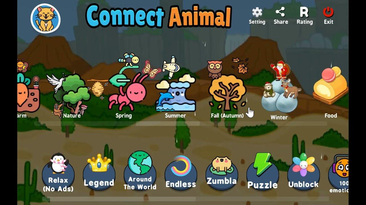 Game Connect Animal Classic - Around The World - YouTube
