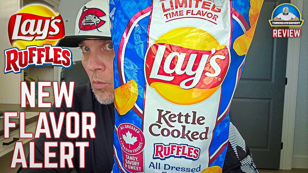 Lay's® Kettle Cooked Ruffles® All Dressed Chip Review! 🍁🥔 ...