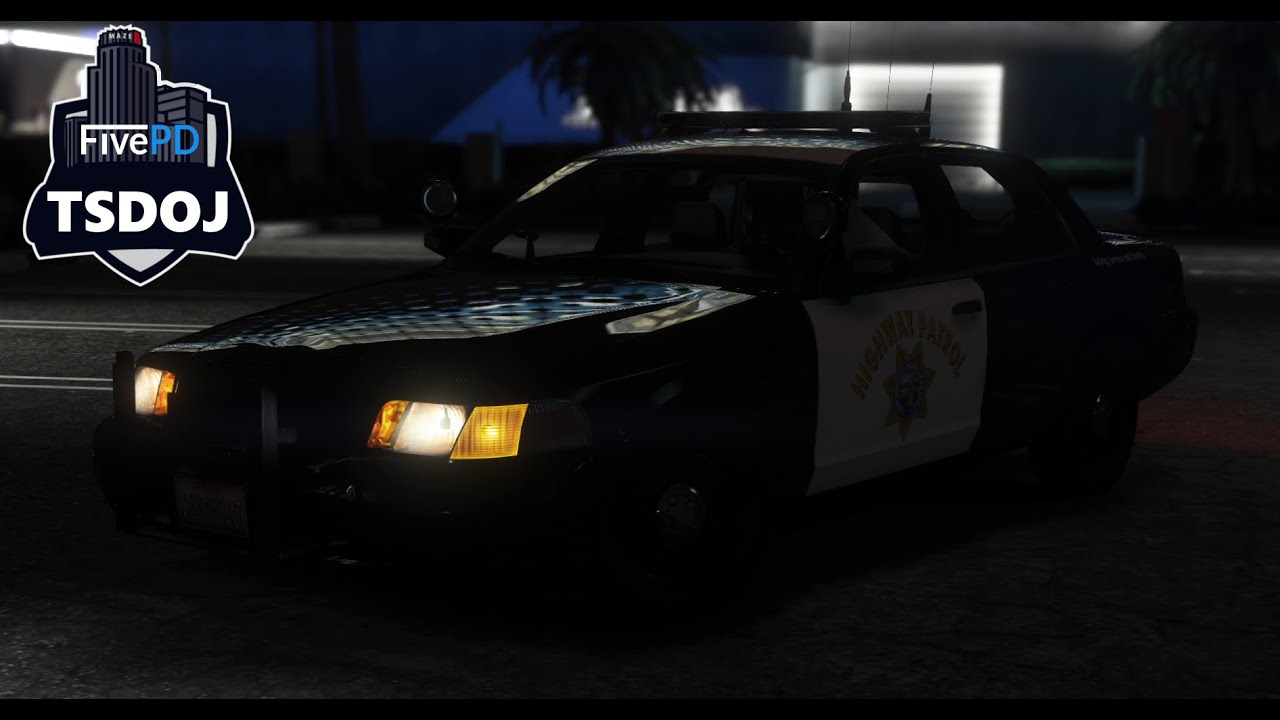 TSDOJ FivePD New CHP CVPI Lighting - YouTube