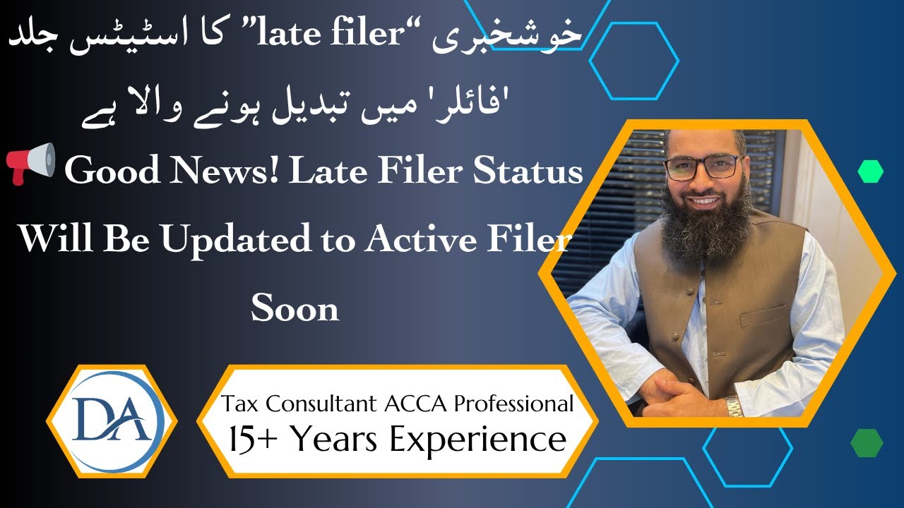 📢 Good News! Late Filer Status Will Be Updated to Active Filer Soon ...