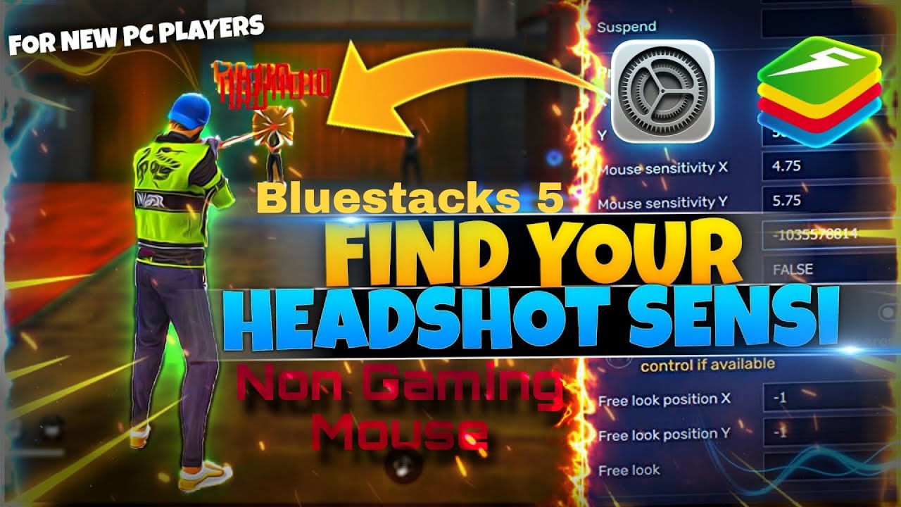 Bluestacks 5 Headshot Settings For Non gaming Mouse #BlueStacks5 # ...