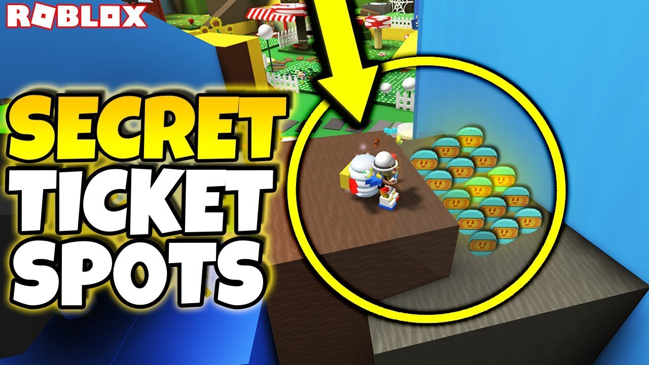 ALL NEW *SECRET* TICKET AND JELLY LOCATIONS IN NEW UPDATE (Roblox Bee ...