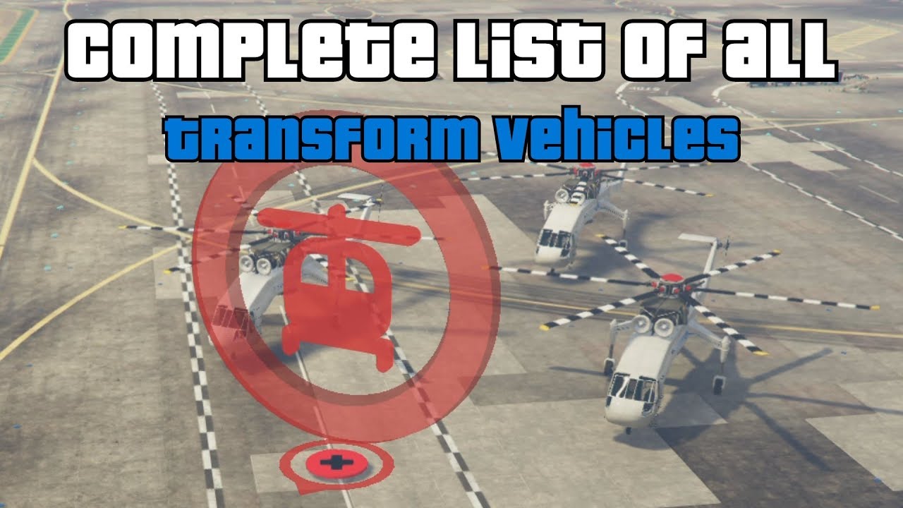 GTA 5 Online - All Available Transform Vehicles (After Hours Update ...