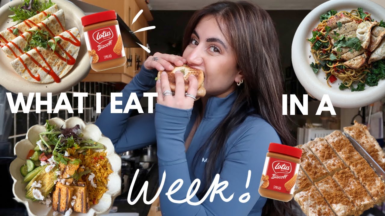 WHAT I EAT IN A WEEK | to gain muscle / vegan / bulking - YouTube