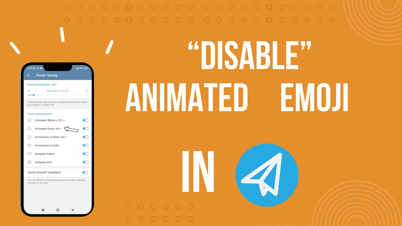 “Disable” Animated Emoji In Telegram.|Technologyglance - YouTube