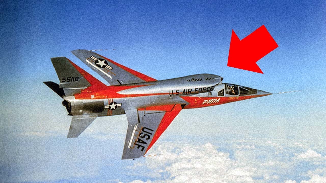 The Truly Bizarre Humpback F-107A Ultra Sabre - YouTube