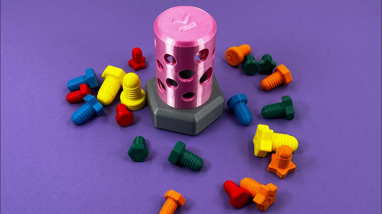 Colorful Screw mounting and playing Montessori | ASMR satisfying ...