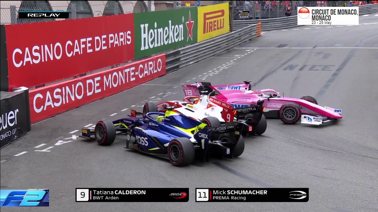 FIA Formula 2 2019 Monaco Race 1 - YouTube