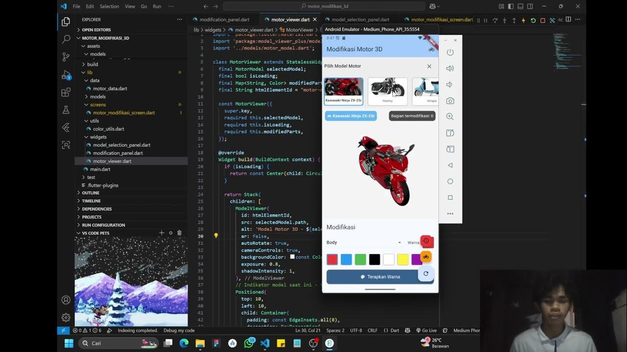 Tugas UAS Pemrograman Mobile | Aplikasi Modifikasi Motor Berbasis Android - YouTube