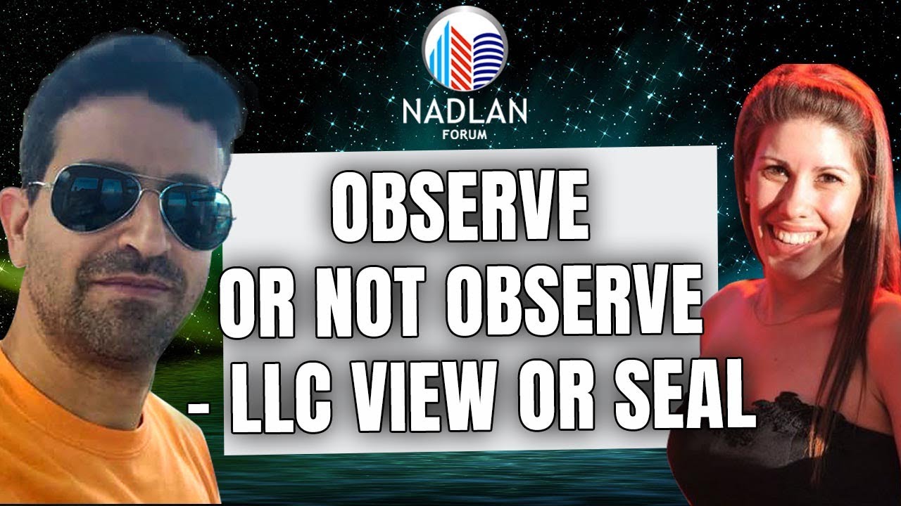 Observe or not observe - LLC view or seal - Entrepreneur of the Week ...
