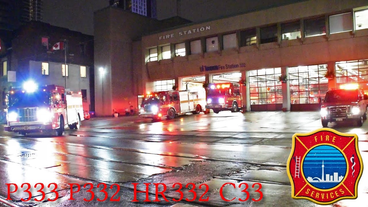 Responding - Toronto Fire - P333, P332, HR332, C33 - YouTube