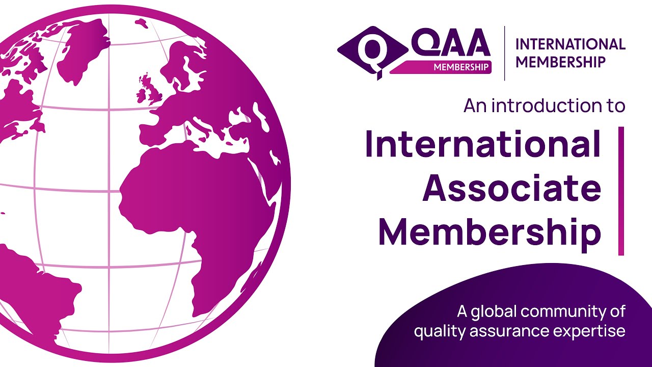 An introduction to QAA International Associate Membership - YouTube