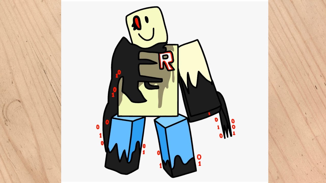 How to draw John Doe Forsaken roblox - YouTube