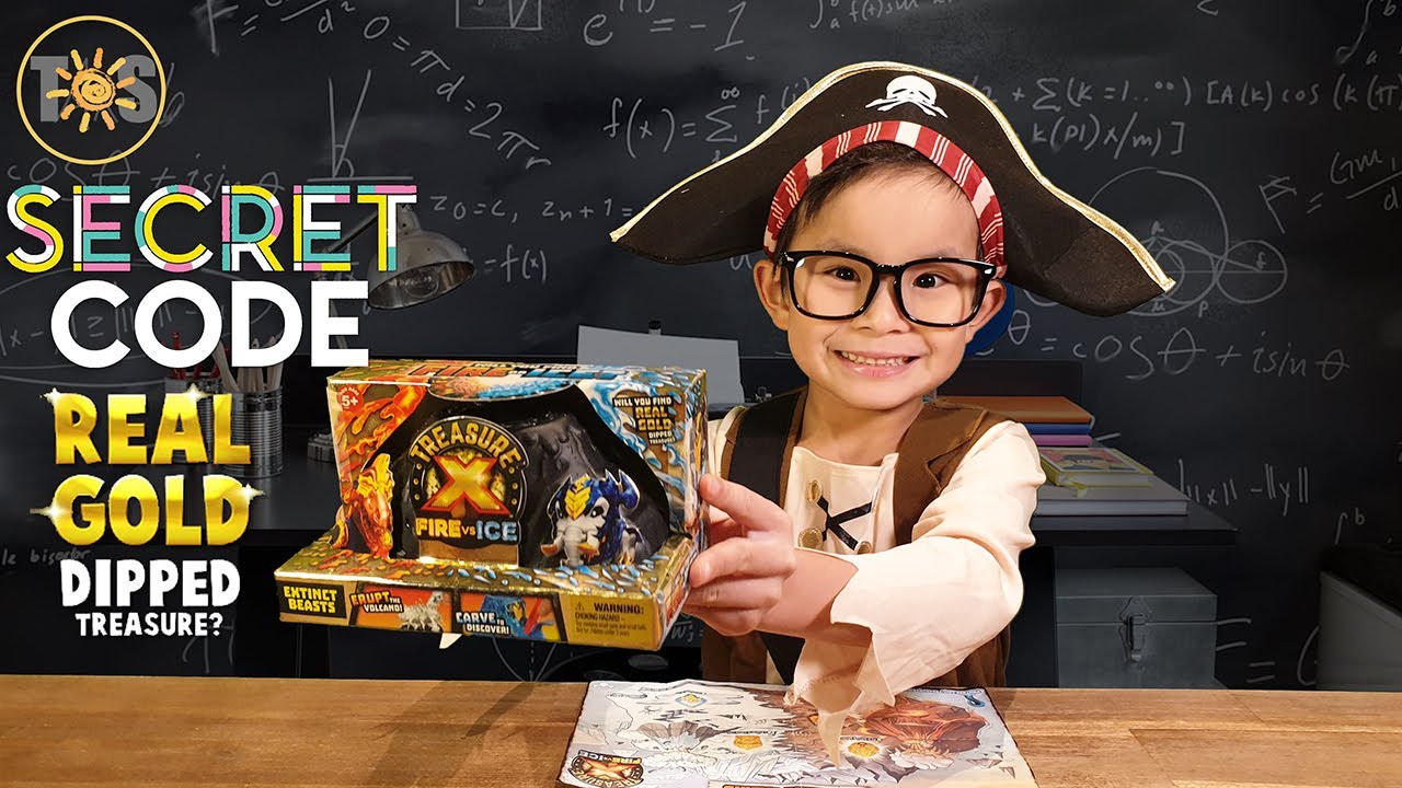 Treasure X Fire vs Ice Volcano - Secret Code to Gold Dipped Treasure ...