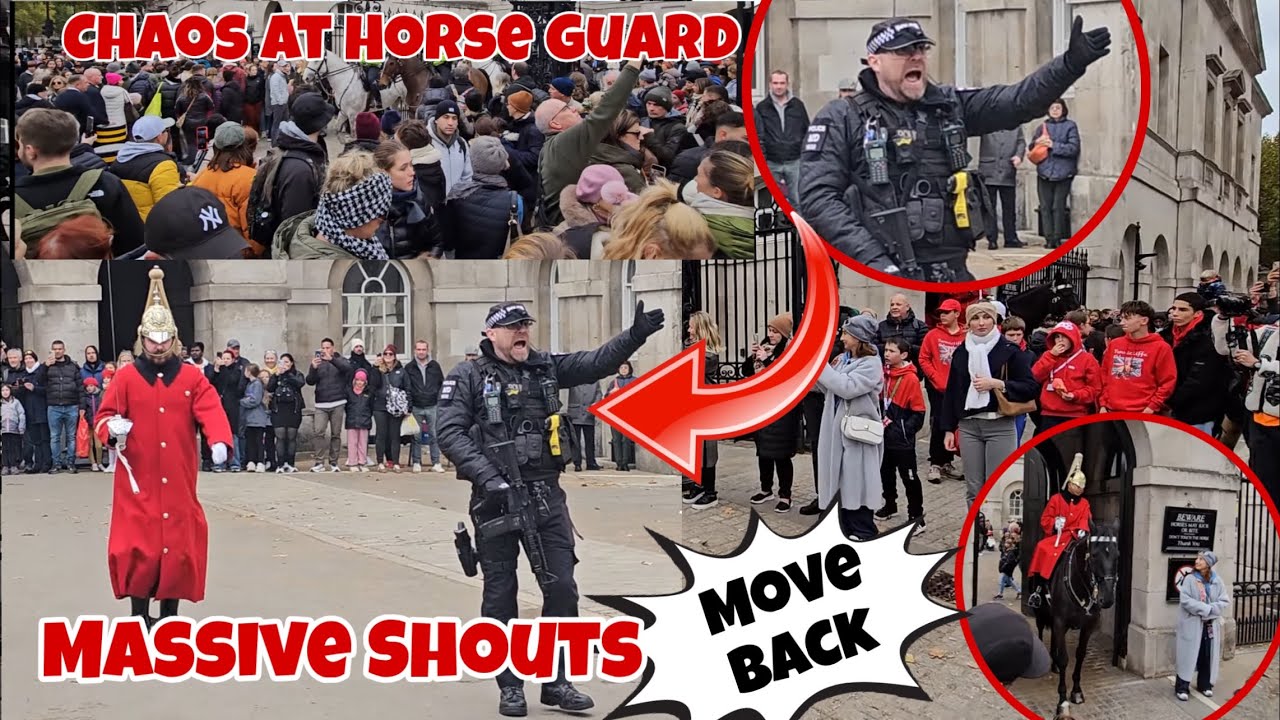 “Brilliant Armed Police Shout for Massive Crowd to Move Back ...