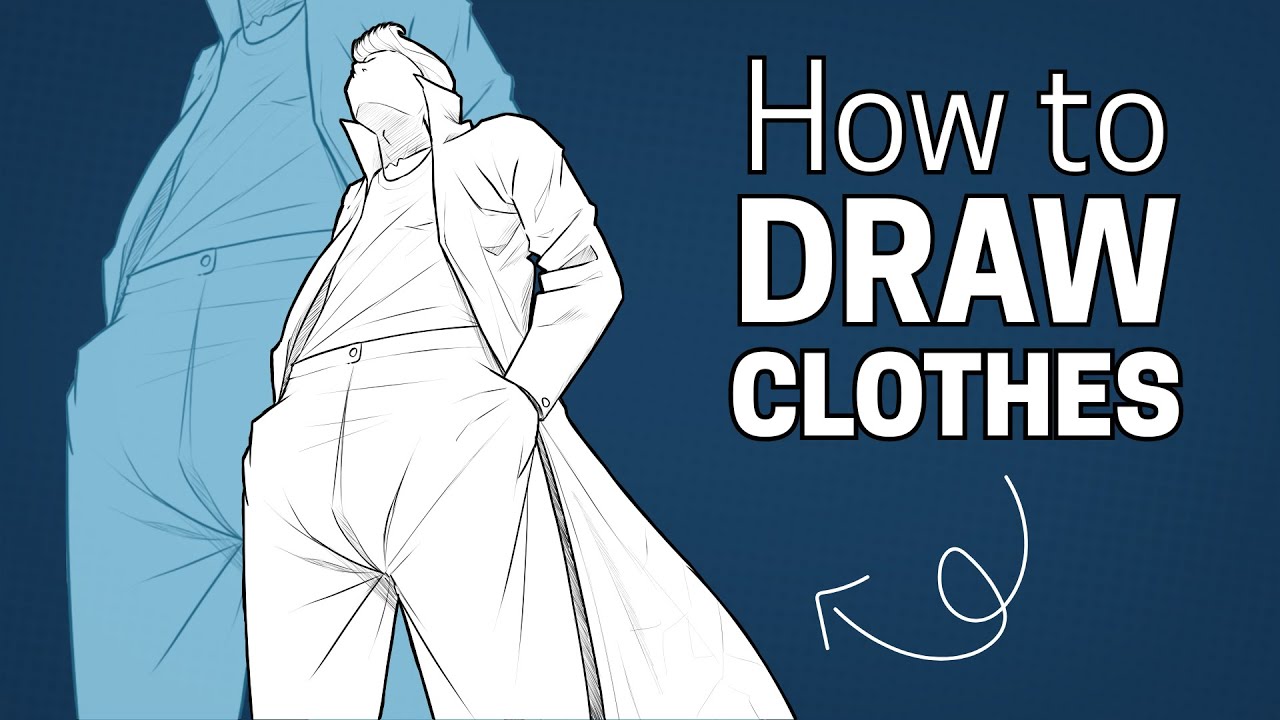 Draw clothes like a pro with this simple method - YouTube