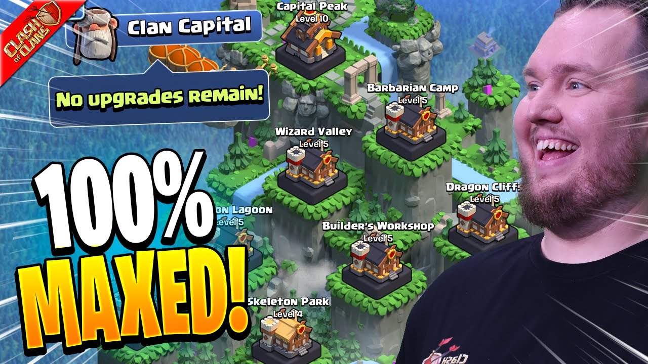 This Raid Fully Maxed Out Our Clan Capital In Clash Of Clans! - YouTube