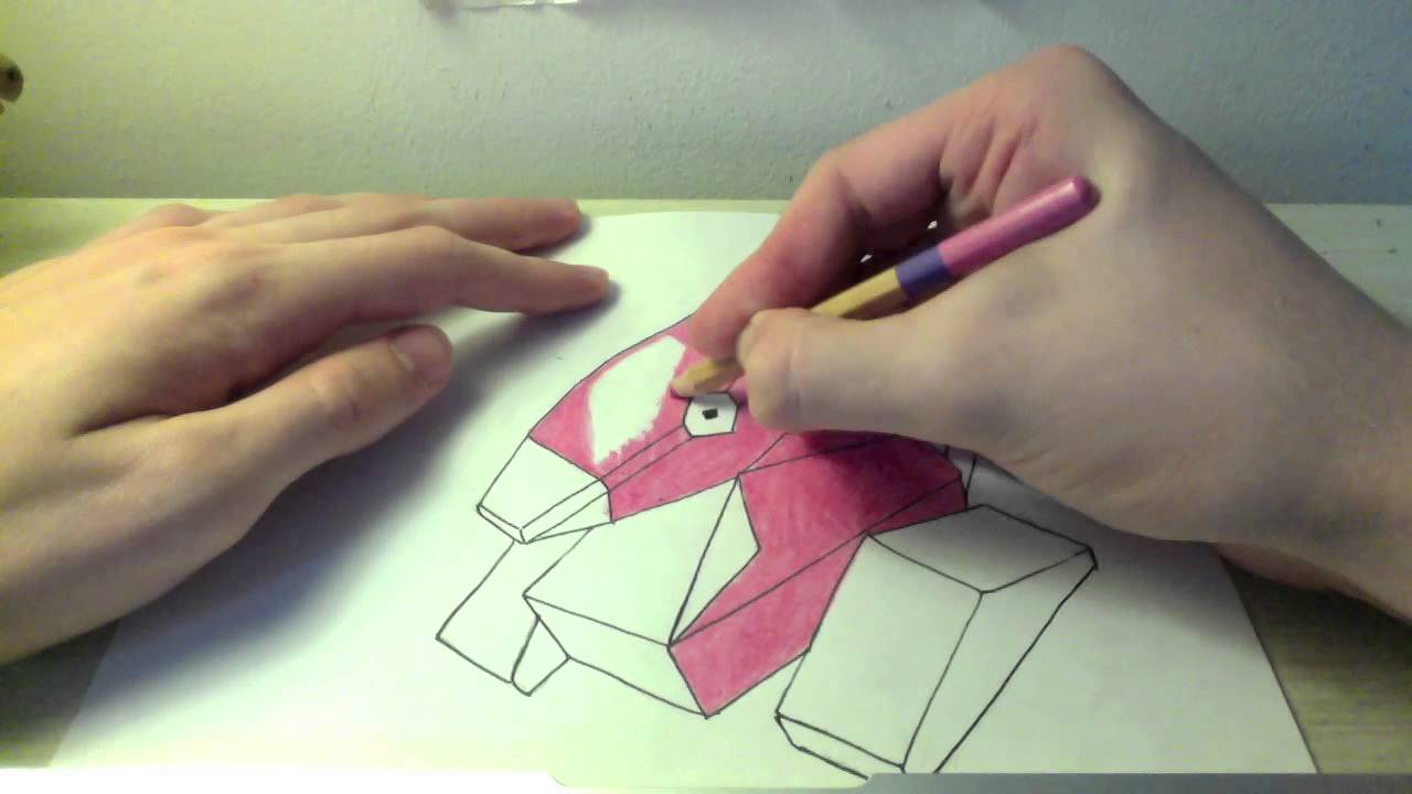 Drawing all the Pokemon: Number 137 Porygon - YouTube