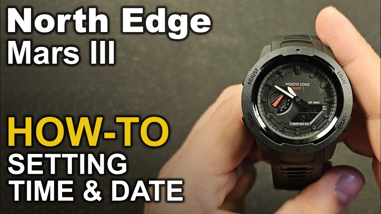 North Edge Mars III - Setting the Time and Date - YouTube