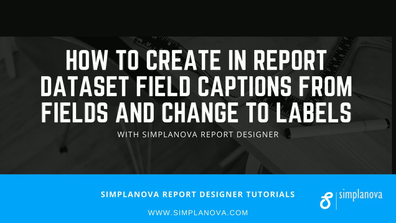 How to create Dynamics NAV report Field Captions and Labels - YouTube
