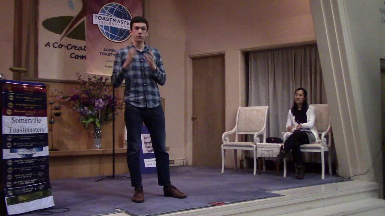 Toastmasters Speech: Ice Breaker (Engaging Humor Pathway) - YouTube