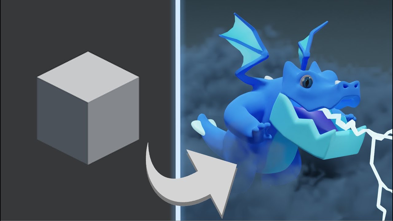 ELECTRO DRAGON in 3D - Timelapse (Clash Royale) - YouTube
