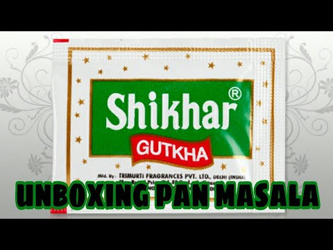 Shikhar PAN Masala-unboxing watch now 2018 video - YouTube