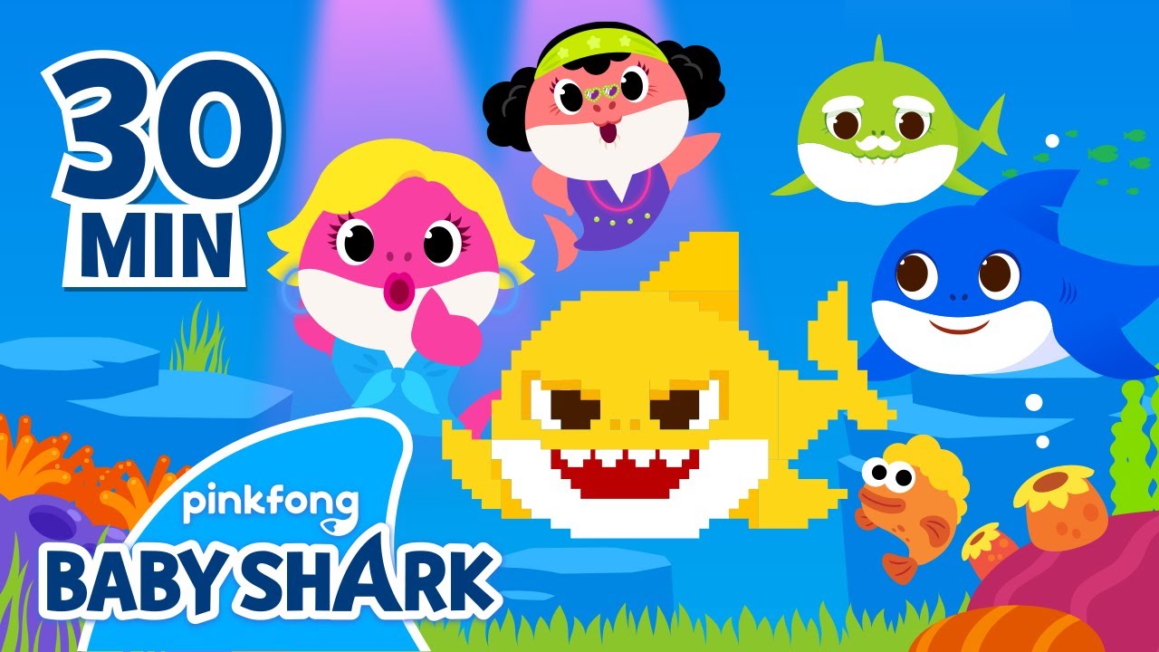 8-Bit Baby Shark and more | +Compilation | Best Baby Shark Songs | Baby ...