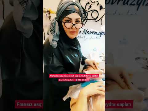 Fransız asqısı, mono scrull saplar və multi-hydra sapları ilə prosedur #trend #trending #kosmetoloq