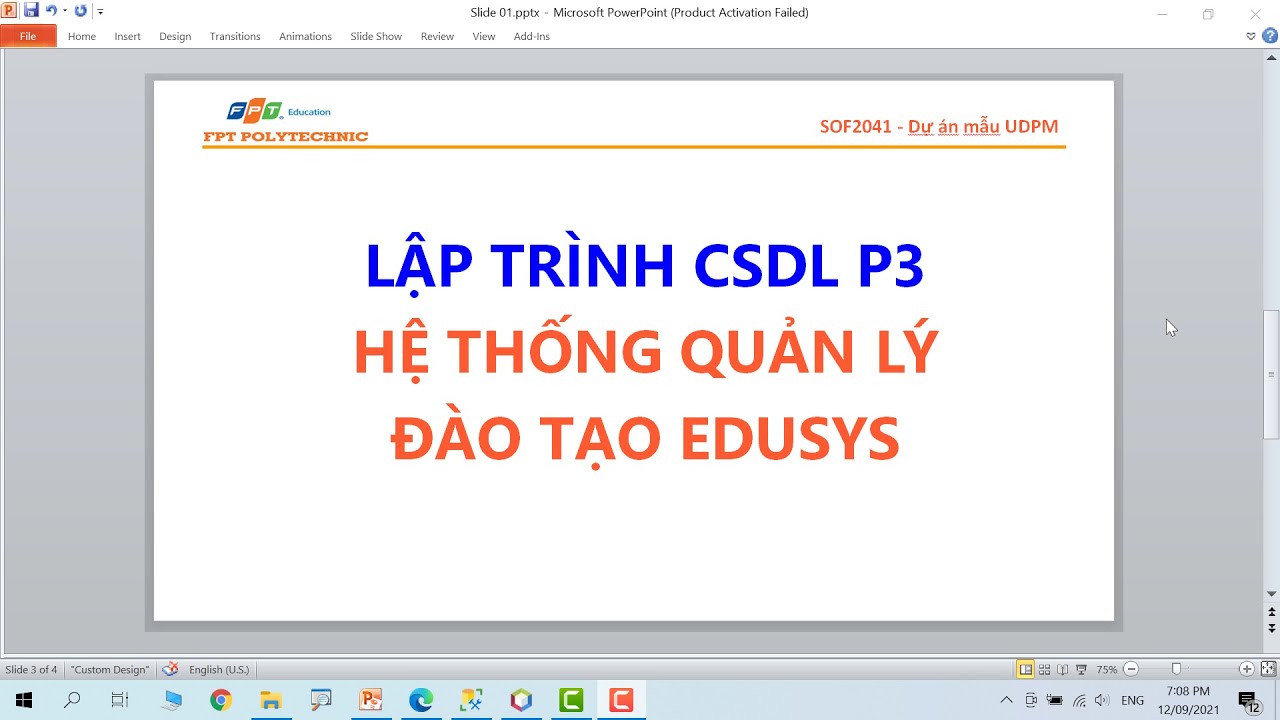 SOF2041 DuAnMau UDPM JdbcHelper Entity Dao P4 - YouTube