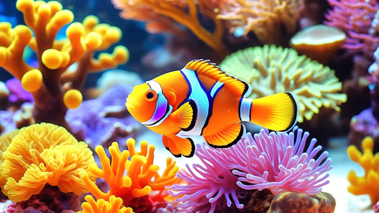 Deep Calm Meditation – Beautiful 4K Aquarium with Marine Life - YouTube