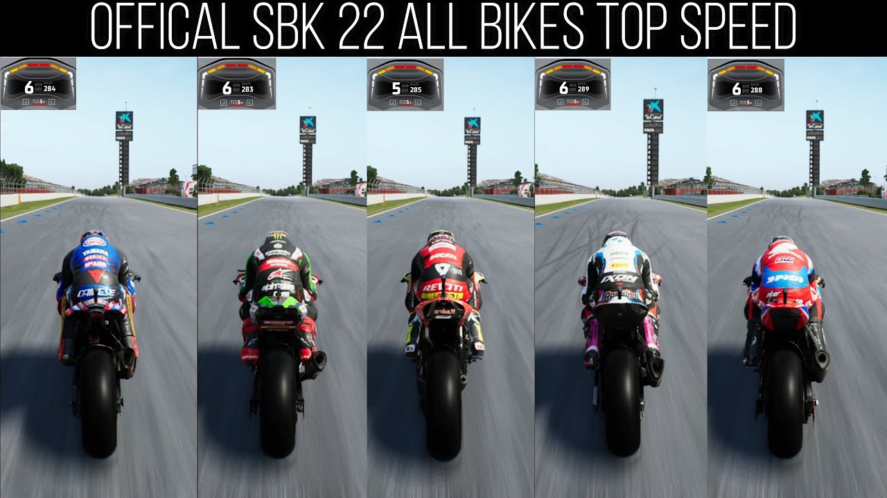 OFFICIAL SBK 22 | ALL BIKES TOP SPEED BATTLE | YAMAHA, KAWASAKI DUCATI ...