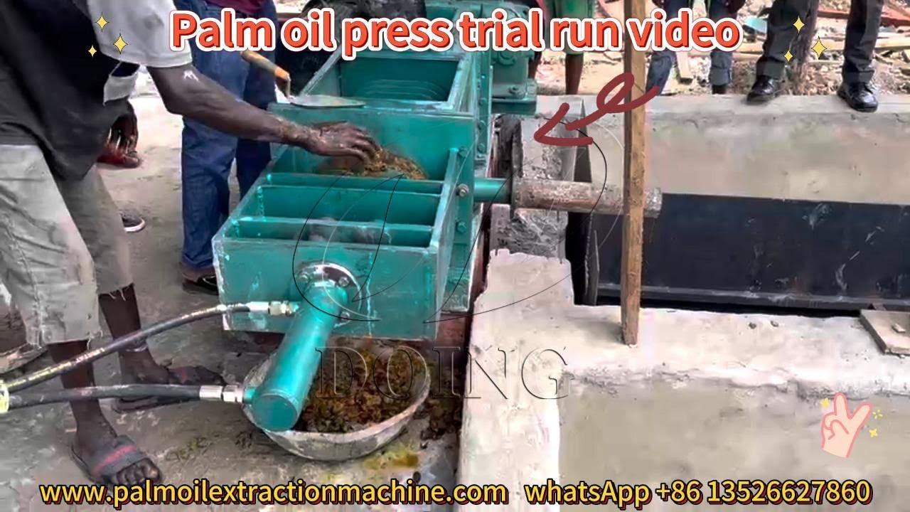 Palm oil pressing machine//Palm oil press equipment//Palm oil expeller ...