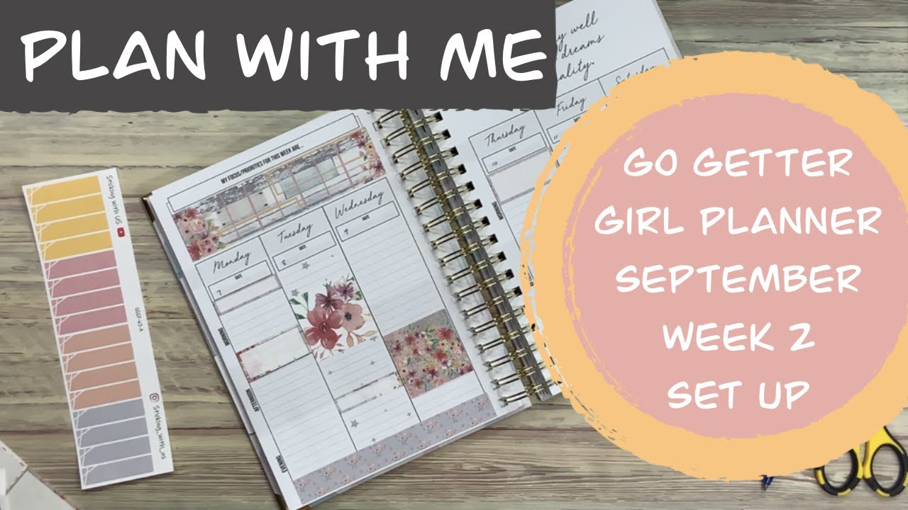 Plan with Me September - Go Getter Girl Planner - Weekly Set up - Week ...