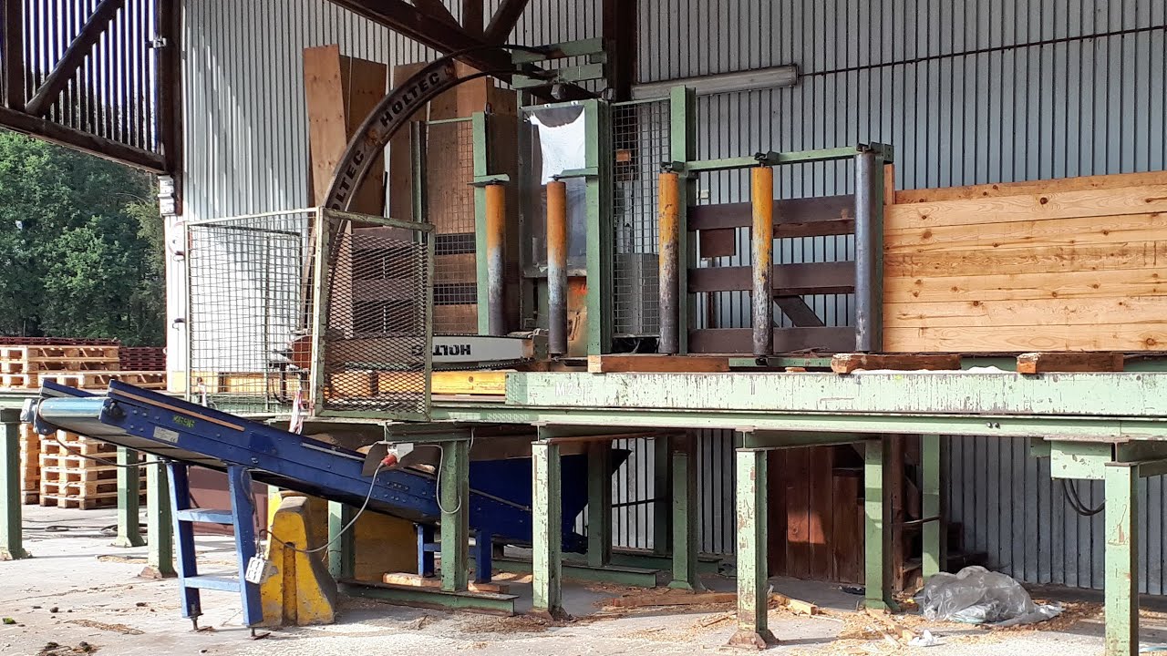 Diba Machinehandel l Holtec package cross cut saw FSK - YouTube