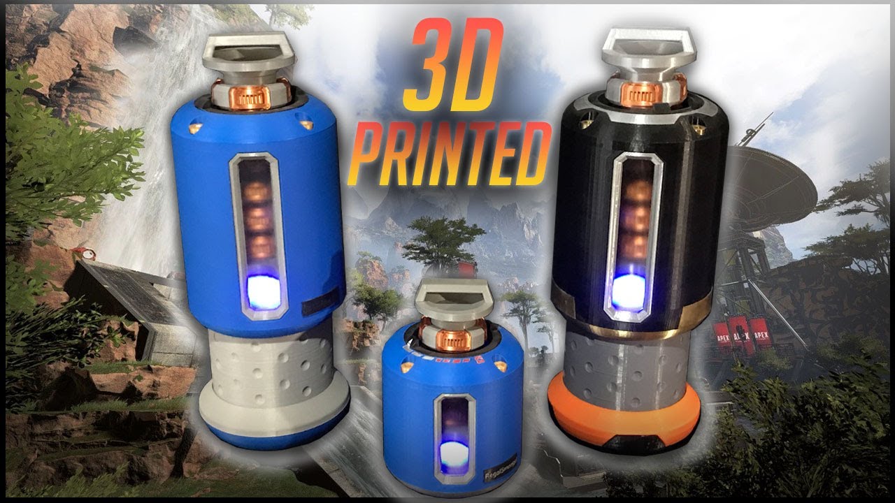 Phoenix Kit and Shield Battery from Apex Legends 3D Printed! - YouTube