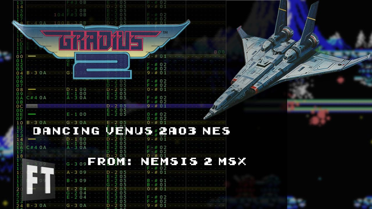 Nemesis 2 MSX | Dancing Venus | 2A03 Remix | Famitracker - YouTube