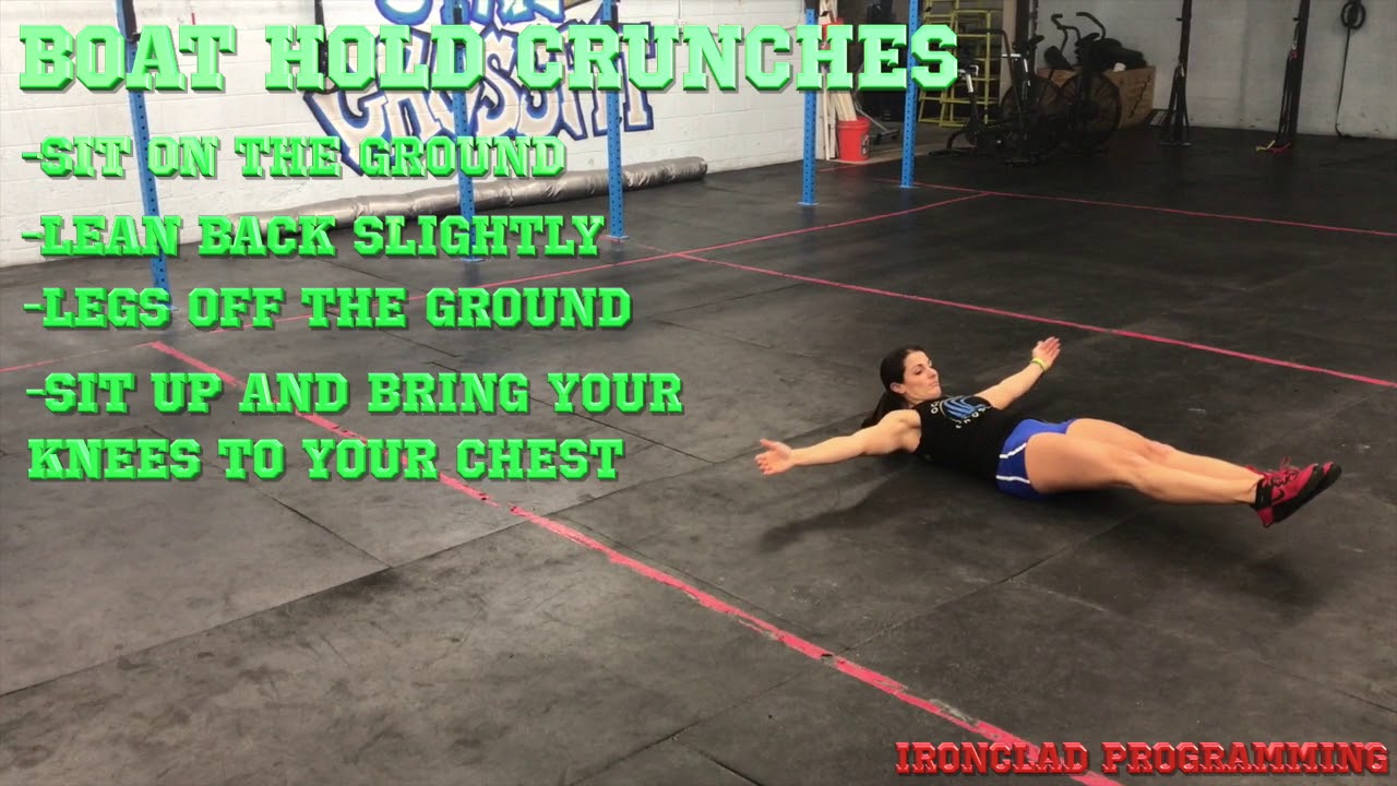 How to do Boat Hold Crunches - YouTube