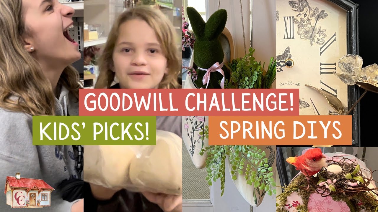 GOODWILL CHALLENGE: Upcycling Kids’ Thrift Store Picks Into Pretty ...