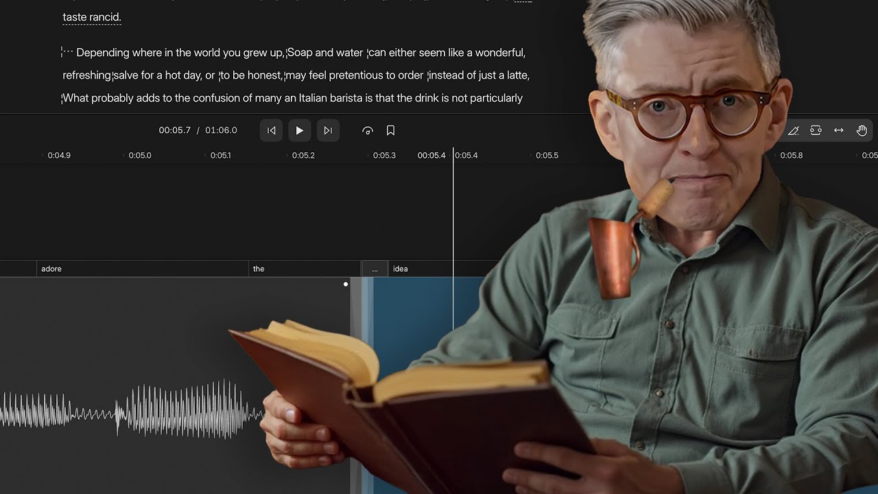 Improving a cut in my Daddy Hoff Audio Edit (a James Hoffmann absurd extra) - YouTube