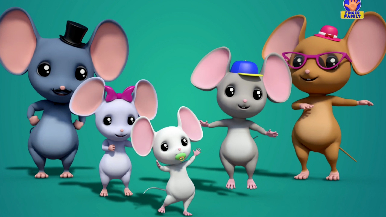Mouse Finger Family | Nursery Rhyme Songs | Kids Videos | Children's ...