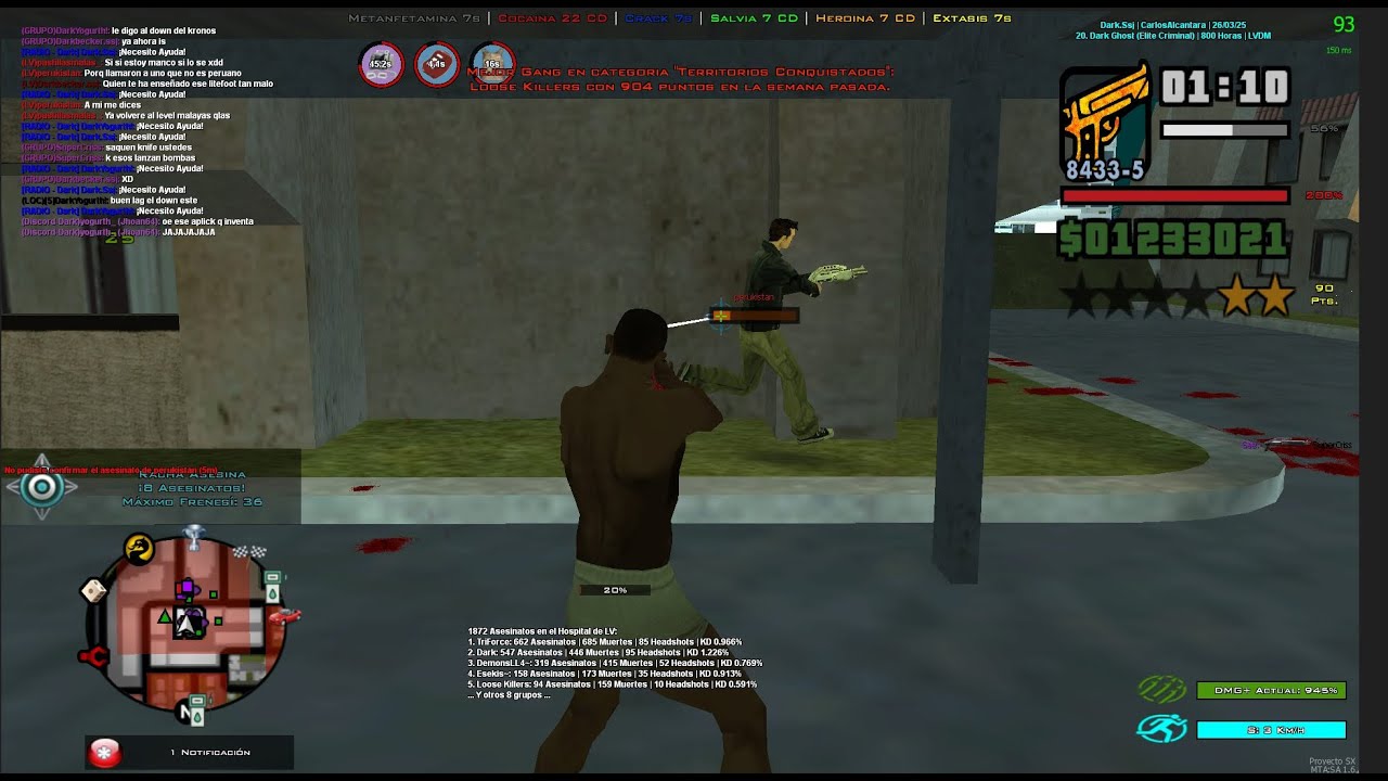 HACIENDO BANEAR A MARVIN MEDINA REY DEL AIMBOT - PROYECTO SX MTA SA - YouTube