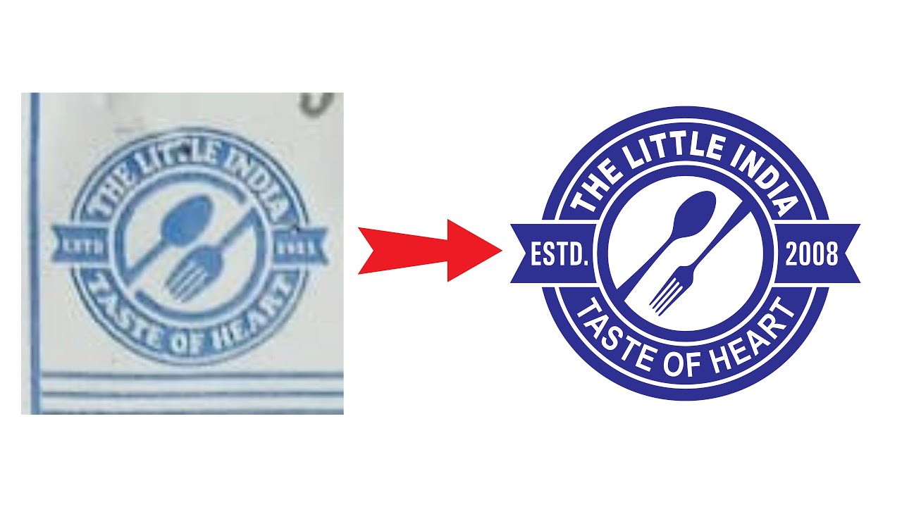 CorelDRAW Tutorial || Job Work || Catering Logo Design || DTP || Vector ...