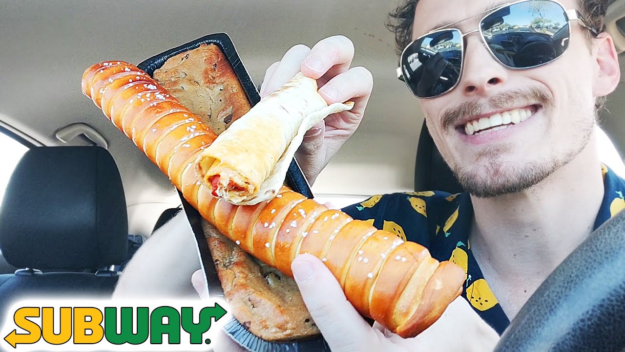 Eating Subway's FOOTLONG Sidekicks! Footlong Cookie & More! @TytarJr ...