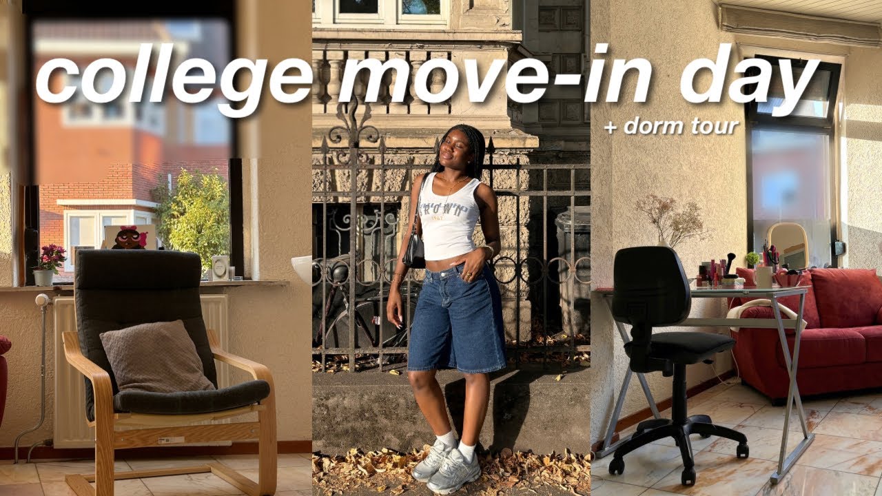 COLLEGE MOVE-IN DAY + Dorm Room Tour *freshman year* - YouTube