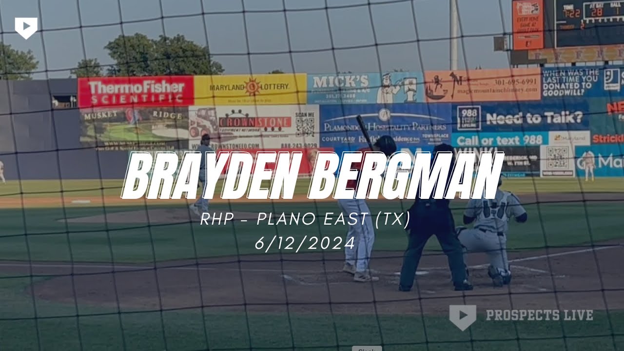 RHP Brayden Bergman, Trenton Thunder (MLB Draft League - June 12, 2024 ...
