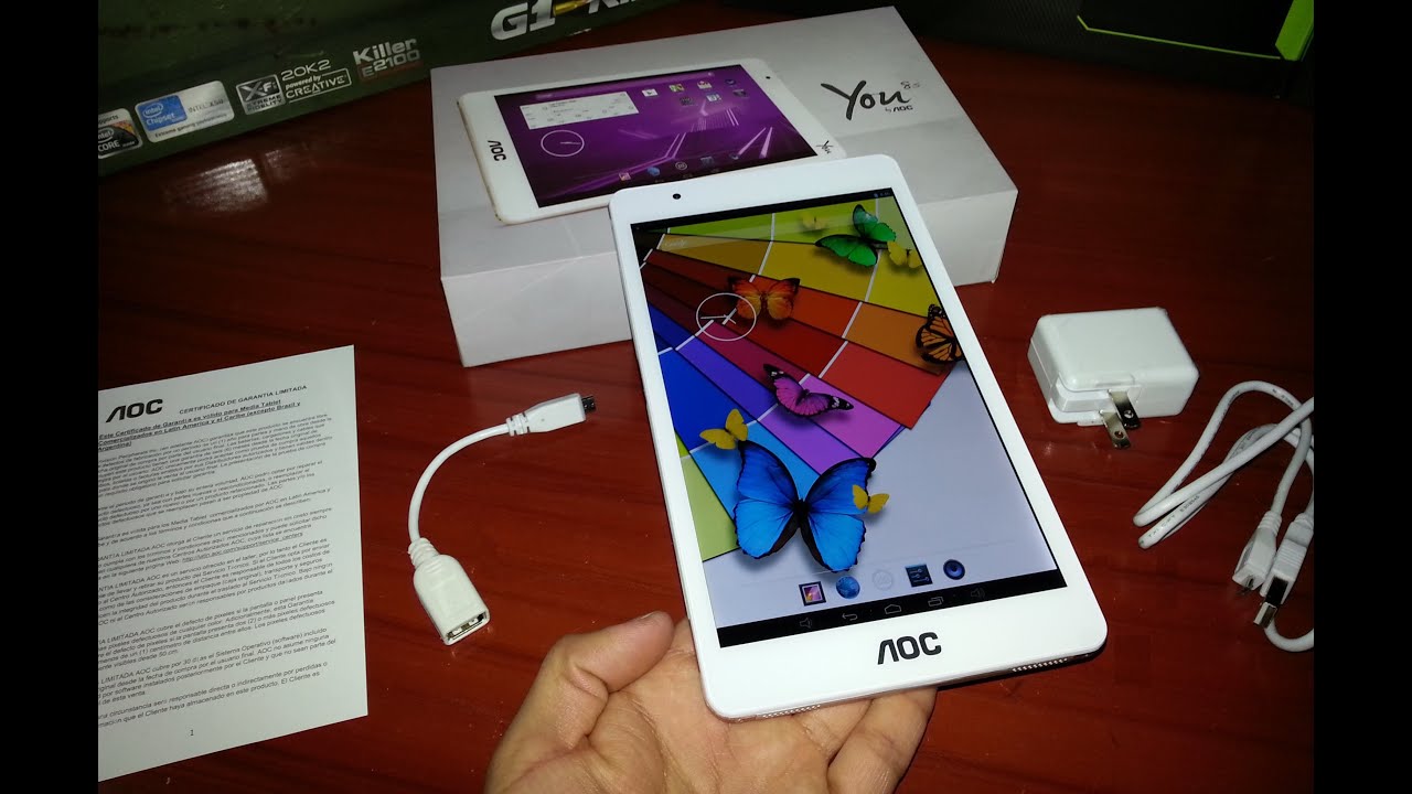 Tablet AOC You 8s (Q80K31L-2O) (Unboxing) - YouTube