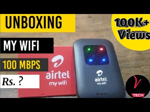 Airtel my wifi unboxing & review 2020 modal | how to setup Airtel my ...