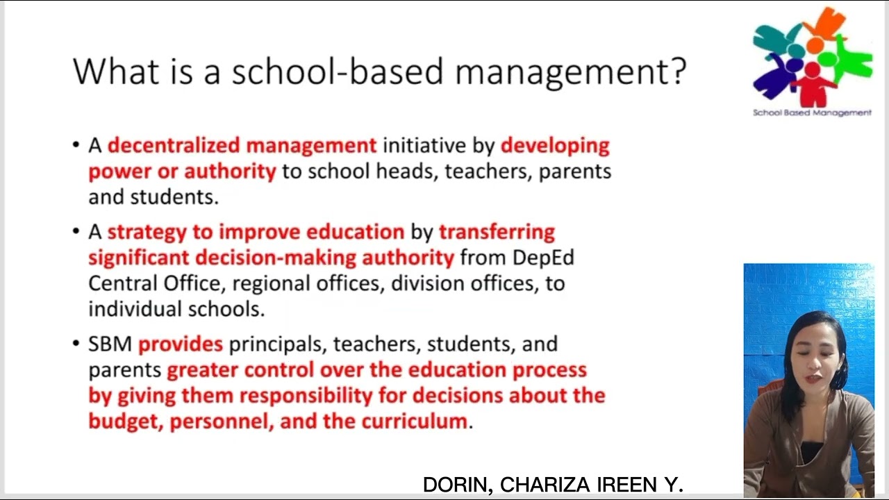 SBM- THE SCHOOL-BASED MANAGEMENT(THE SCHOOL HEAD) KOKAK GROUP - YouTube